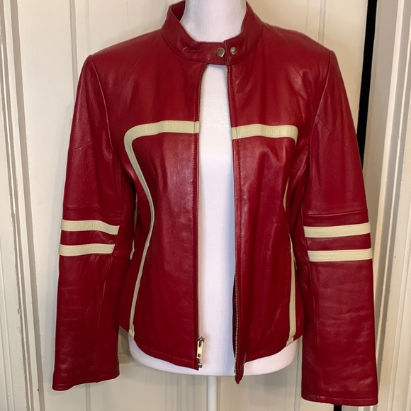 Wilsons Leather | Jackets & Coats | Rare Vintage Dead Stock Cherry Red ...